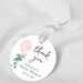 Editable Girl Baby Shower Favor Tags Girl Baby Shower Round - Etsy