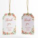 Peach Baby Shower Favor Tag, Template Favor Tags, Shower Thank You Tag ...
