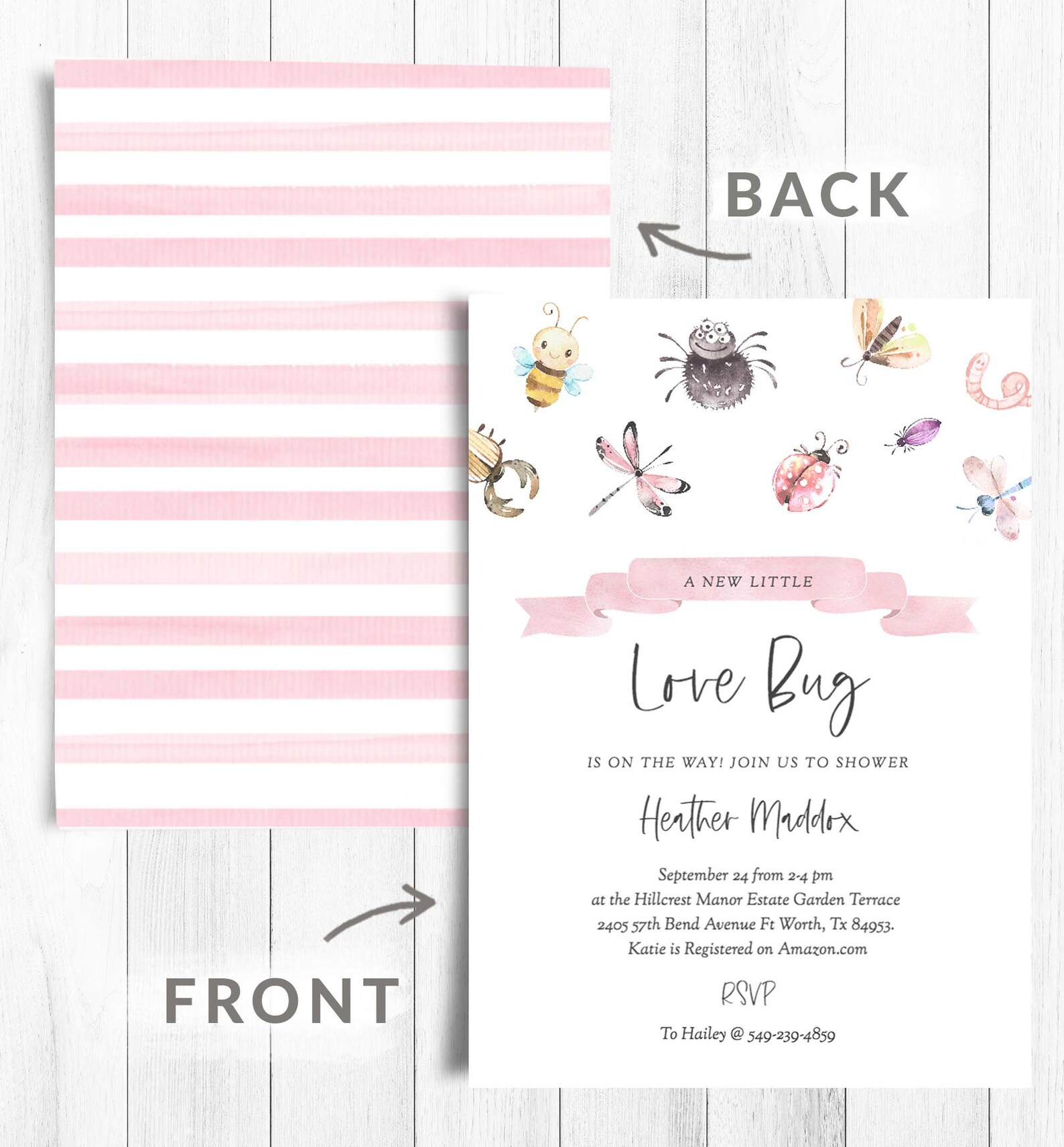 Bug Baby Shower Invitation Instant Download Bugs Baby Shower | Etsy