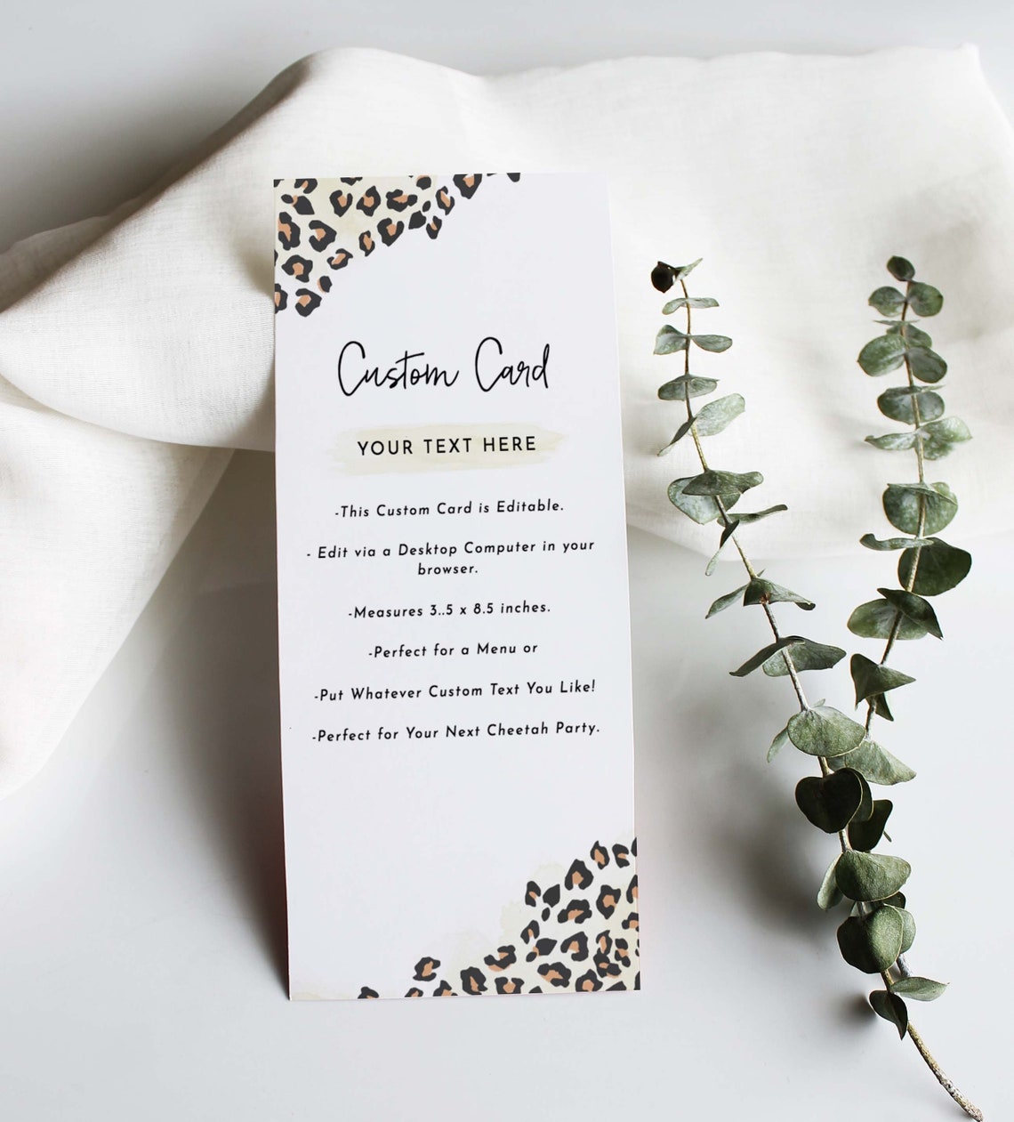 Editable Cheetah Party Menu Cheetah Birthday Menu Cheetah - Etsy