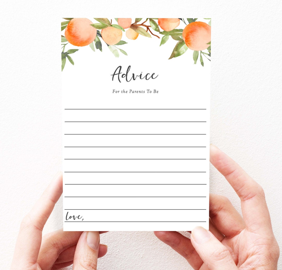 Little Cutie Baby Shower Games, Baby Shower Games Advice Card, Baby ...