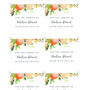 From the Library of Labels Template, Editable Book Labels Stickers ...