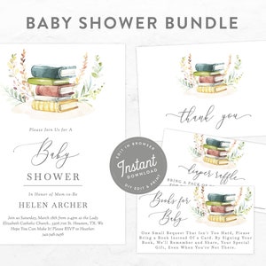 Book Themed Baby Shower Sign Download, Printable Please Address an ...