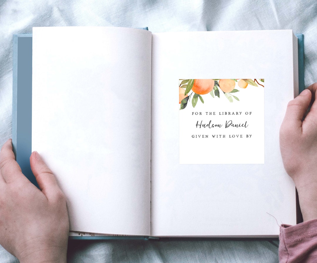 From the Library of Labels Template, Editable Book Labels Stickers ...