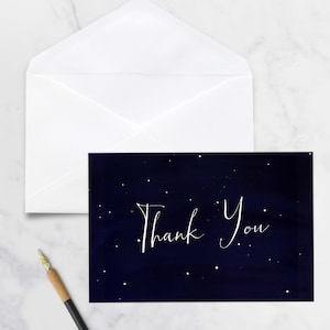 Stars Thank You Card Stars Baby Shower Thank You Printable, Printable ...