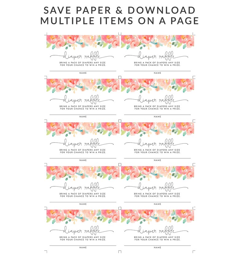 Cute Pink Baby Shower Bring Diapers Card Printable Girl - Etsy