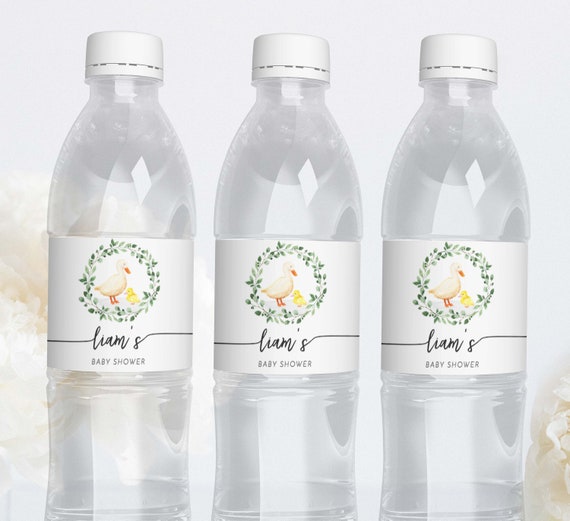 Duck Baby Shower Water Bottle Label Baby Shower Duck Water | Etsy