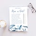 Whale Baby Shower Games Who Said It, Printable Baby Shower Game ...