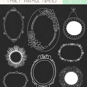Fancy Vintage Frames With Frame Clip Art Vector File and Photoshop ...