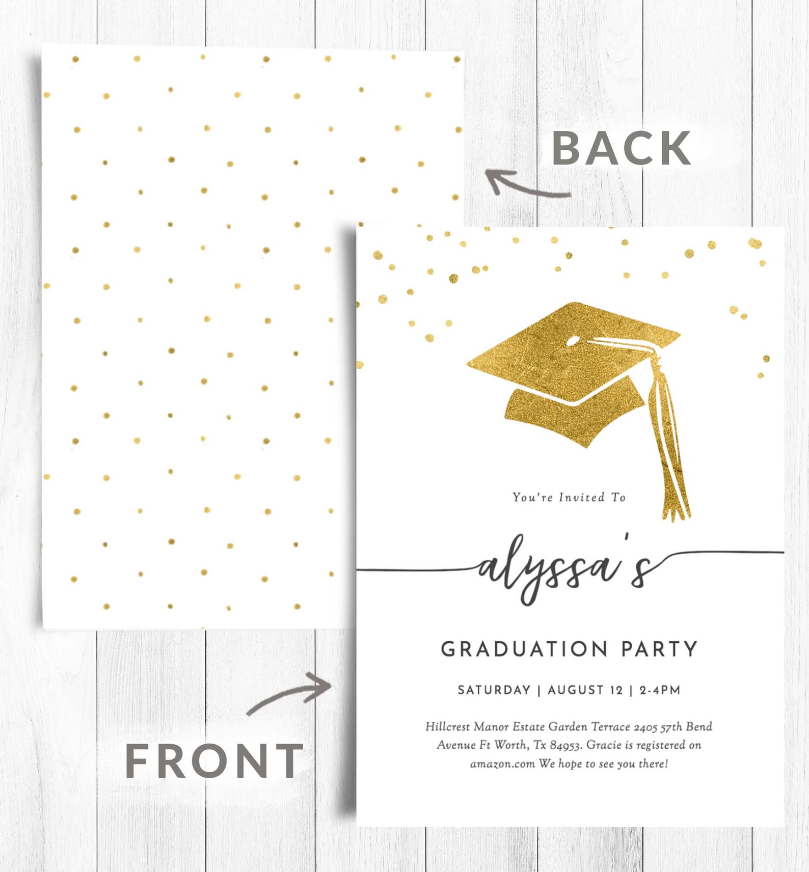 Graduation Invitation Instant Download Editable Graduation - Etsy