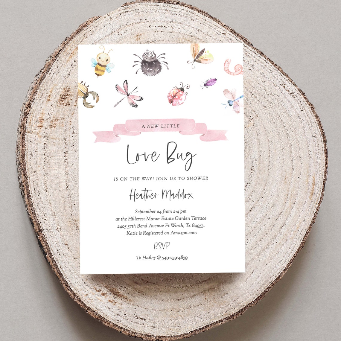 Bug Baby Shower Invitation Instant Download Bugs Baby Shower - Etsy