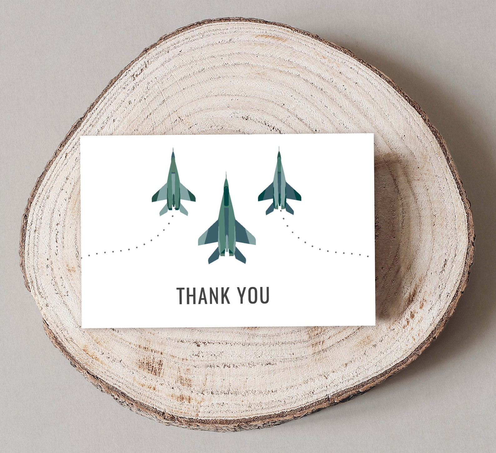 Jet Birthday Party Thank You Card Printable Jet Thank You Note | Etsy