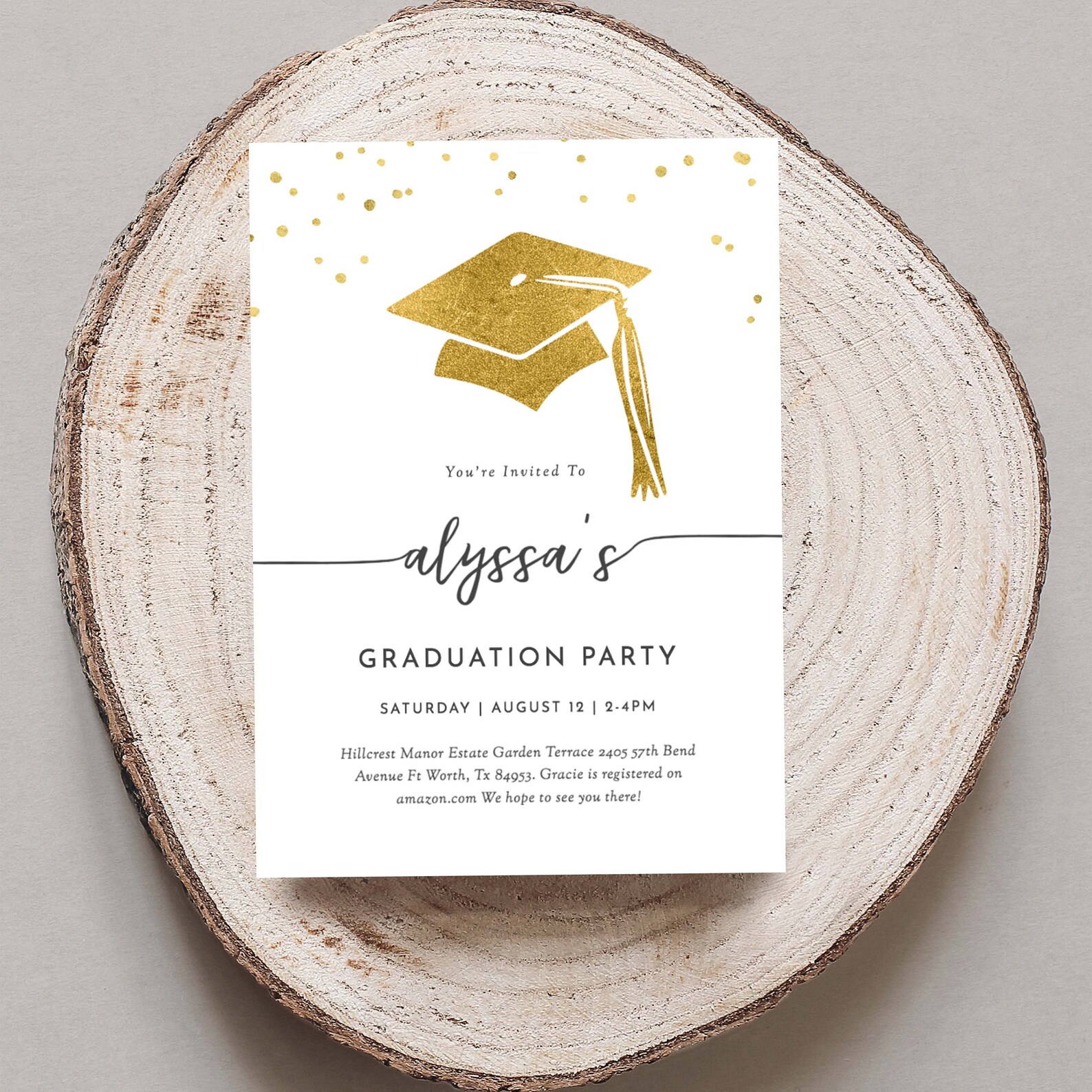 Graduation Invitation Instant Download, Editable Graduation Invitation ...
