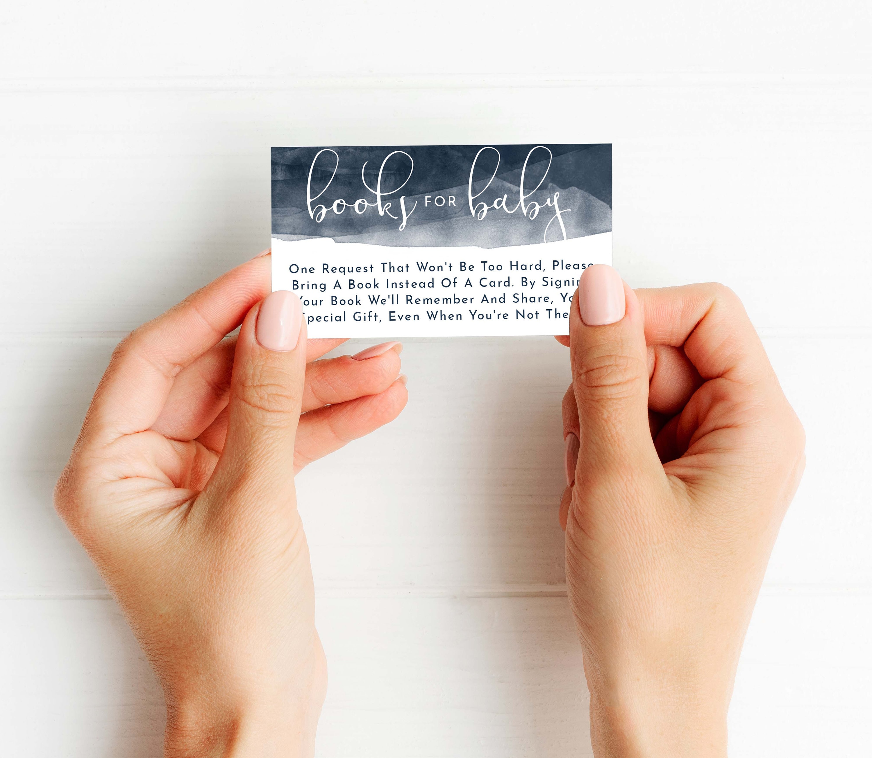 Boy Book Request Baby Shower Baby Book Request Card Insert - Etsy