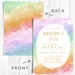 Watercolor Rainbow Birthday Party Invitation Download Neon - Etsy
