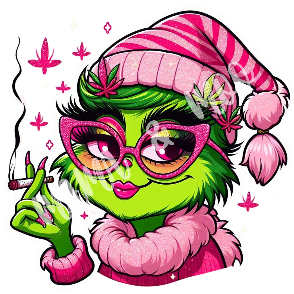 Bougie 420 Grinch PNG - Etsy