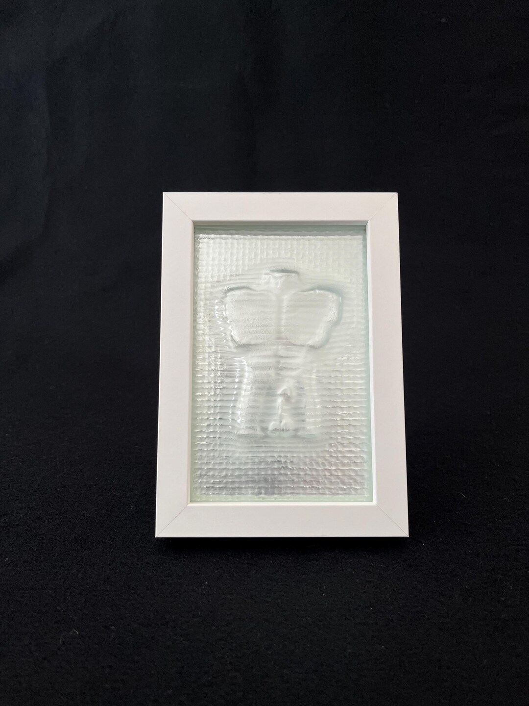 Nude Male Torso Pale Gray Green Glass Art for Wall or Table - Etsy