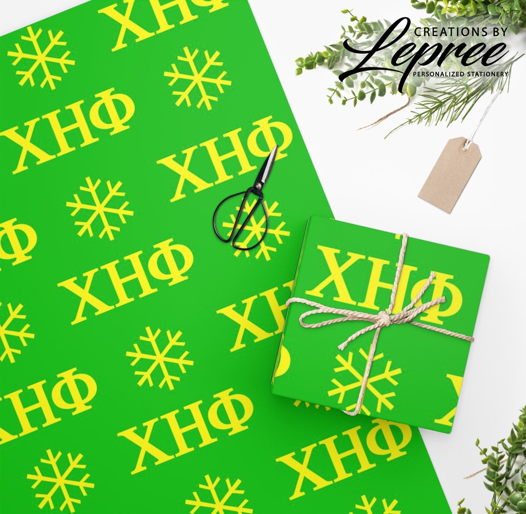 Chi Eta Phi Snowflake Wrapping Paper - Etsy
