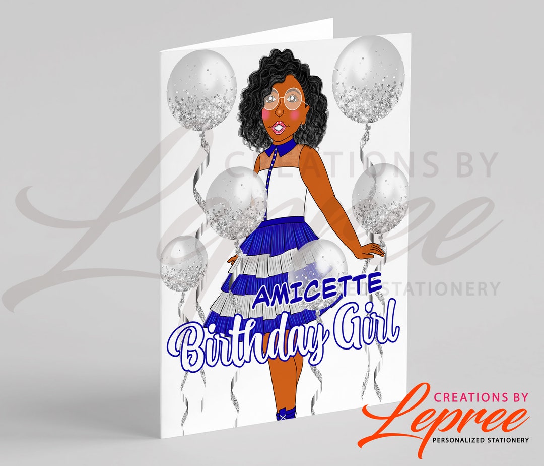 Amicette Birthday Card, Happy Birthday Card - Last Minute Gift - Etsy