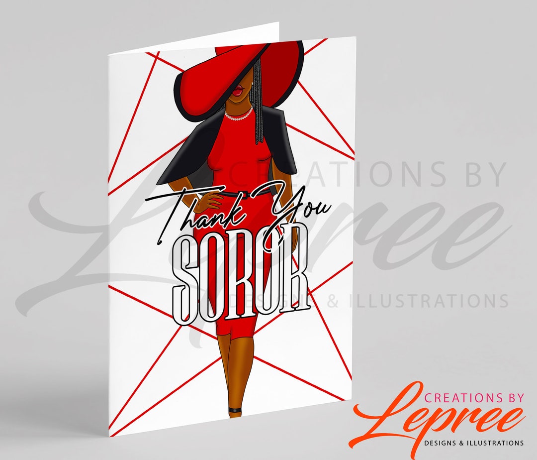 DST, Delta Sigma Theta Inspired Personalized Thank You Soror, Sorority ...