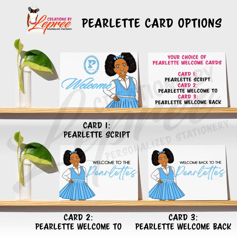 Zeta Phi Beta Youth Welcome Cards – Mix & Match Pearlette, Amicette ...
