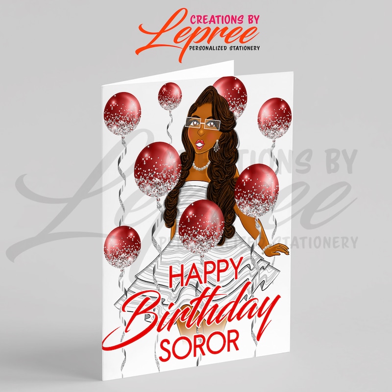Delta Sigma Theta Sorority Birthday Card - Etsy