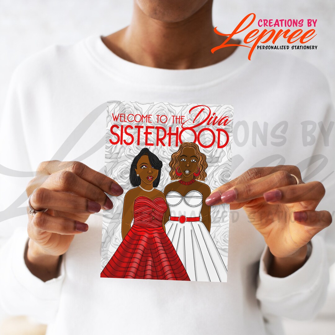 DST Inspired Cards, Welcome to the Sisterhood Card, Sorority Gift - Etsy