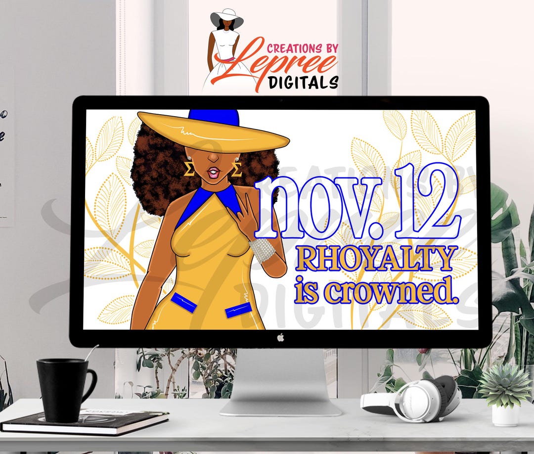 Sigma Gamma Rho Desktop Wallpaper, Digital Download | Hat Lady With ...