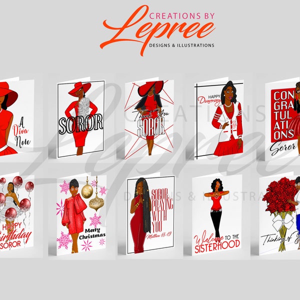 Delta Sigma Theta Sorority Birthday Card - Etsy