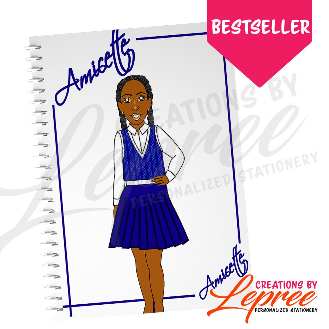 Personalized Amicette Notebook, Zeta Youth Auxiliary, Black Girl ...