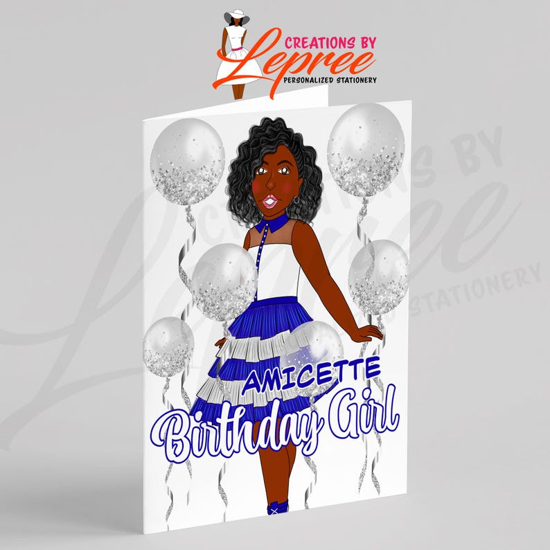 Amicette Birthday Card, Happy Birthday Card - Last Minute Gift - Etsy