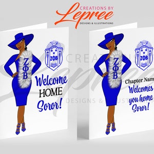 Zeta Phi Beta Reclamation Membership Card, Personalized Black Sorority ...