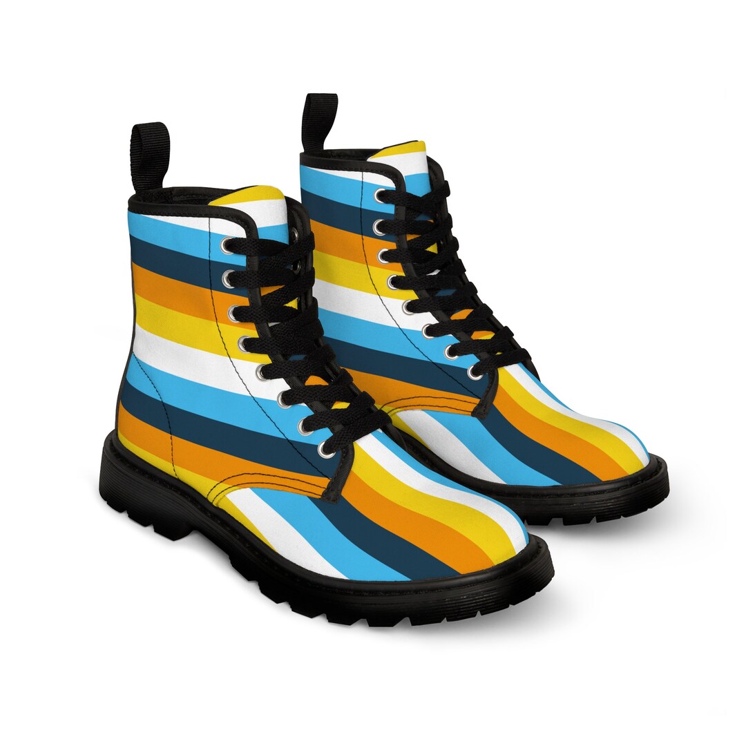 Aroace Flag Boots women's Sizes LGBTQIA Aromantic Asexual Pride Flag ...