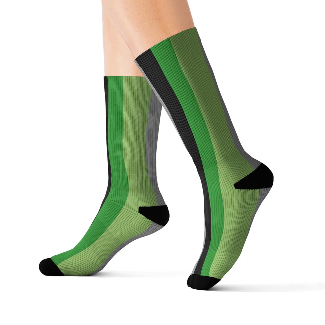 Aromantic Pride Flag Socks - Pride Flag Merch Clothes Pride Month ...