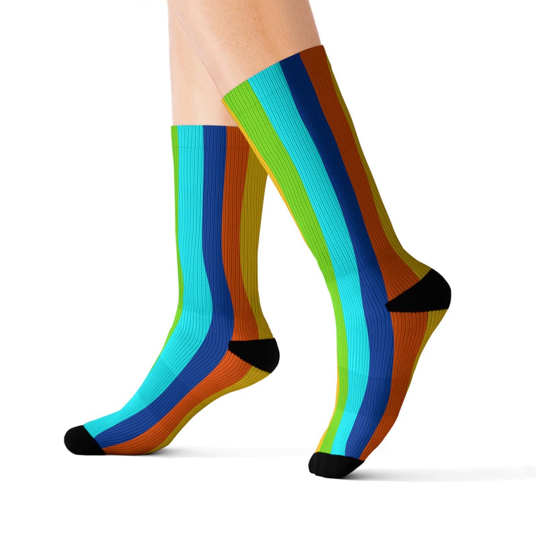 Rainbow Pride Flag Sublimation Socks, Pride Month Enby LGBTQ+ Comfort ...