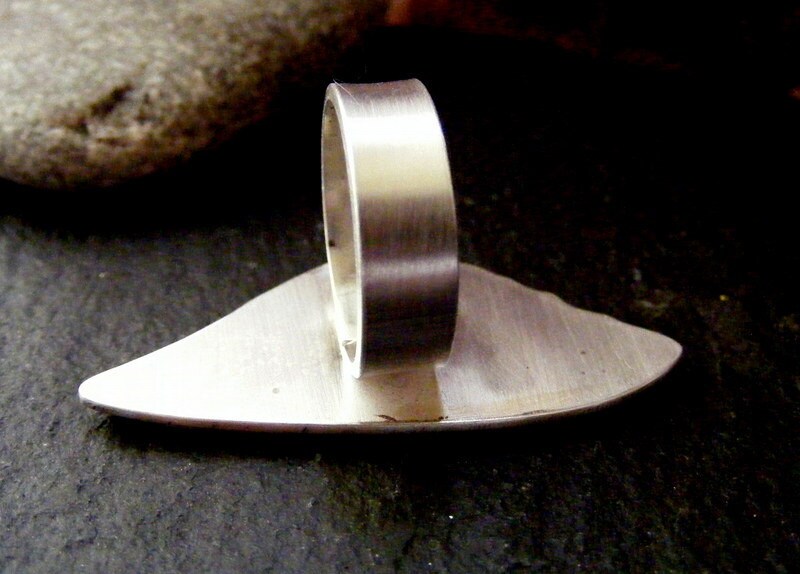 Silver Butterfly Ring Handmade Moth Wing Nature Statement Ring - Etsy UK