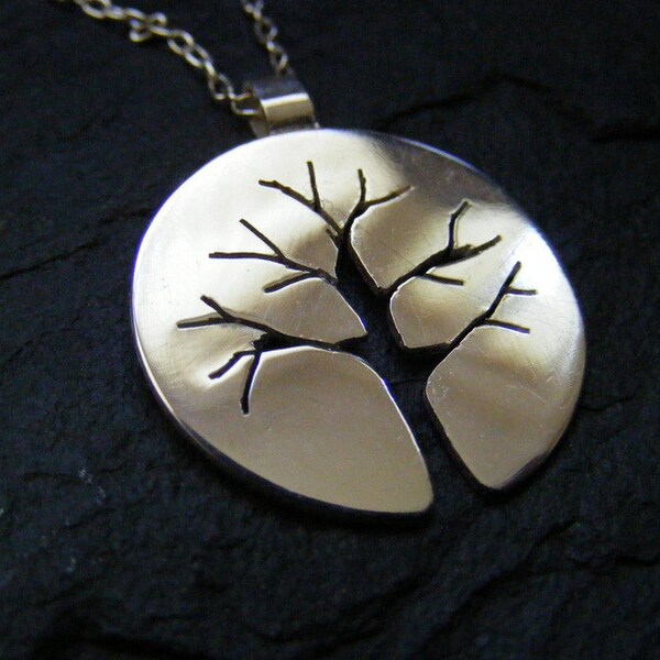 Silver Tree Necklace - Etsy UK