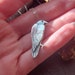 Silver Small Raven / Crow Necklace, Sterling Bird Necklace With Sawn ...