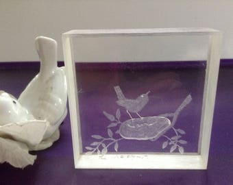 Lucite Paper Weight - Etsy