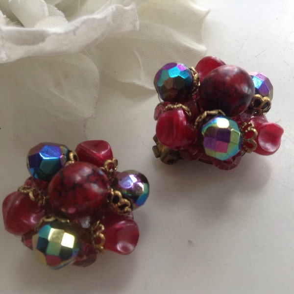 Bead Cluster Earrings - Etsy