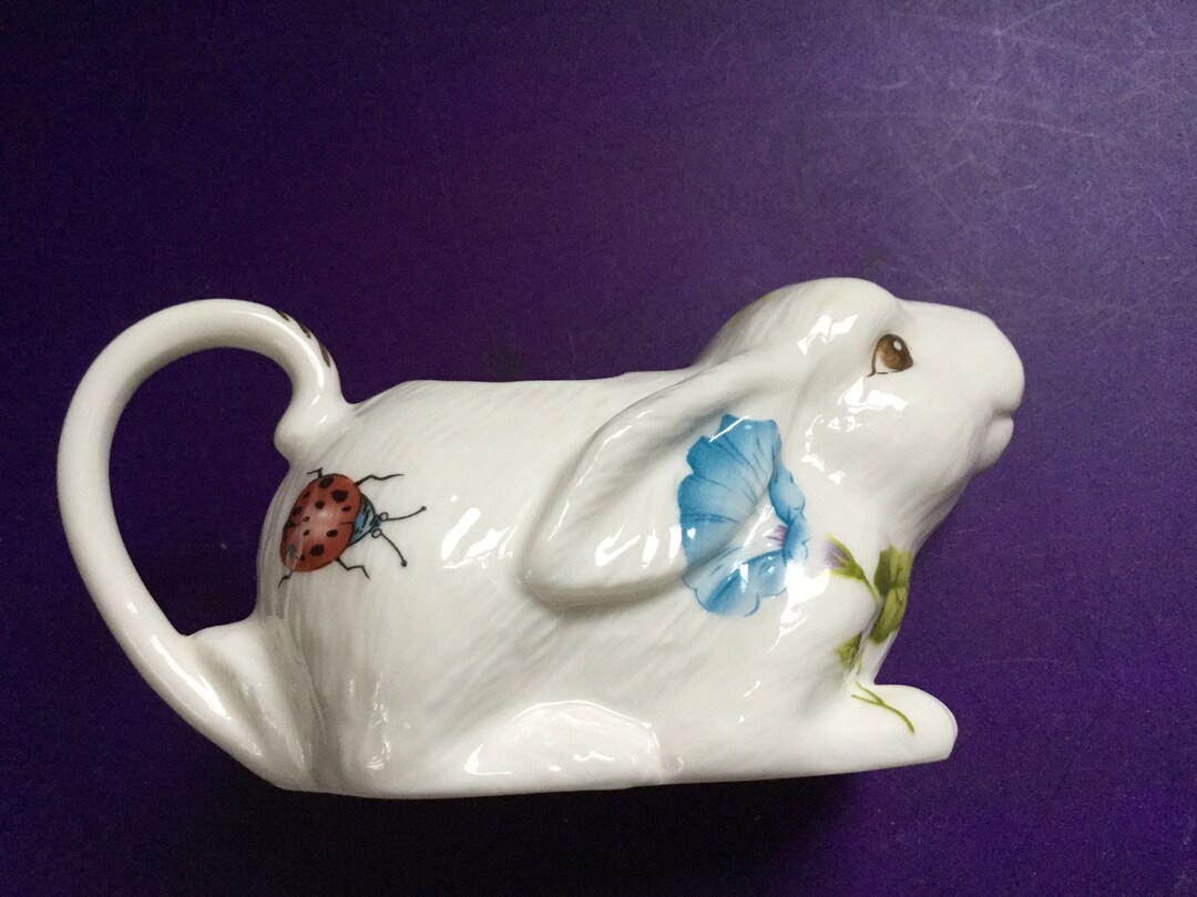 Rabbit Creamer Gracie China Lady Bug Morning Glory Flowers Dandelion ...
