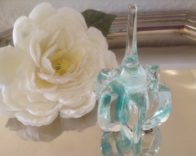 Caithness Crystal Ring Stand Scotland Paperweight Art Glass Handmade ...