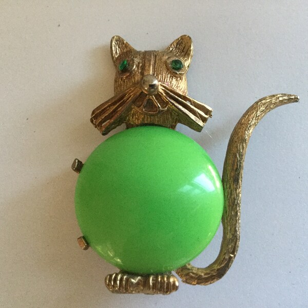 Cat Brooch Etsy
