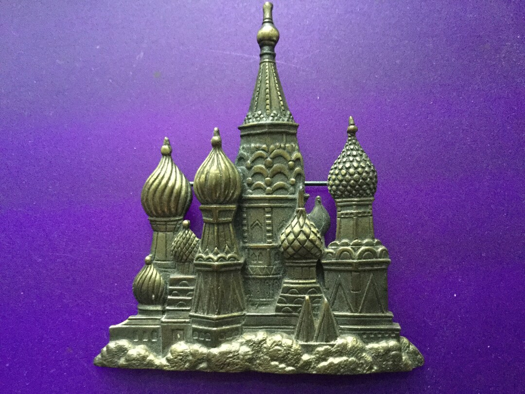 JJ Russian Minarets Brooch Pin Moscow Red Square Kremlin Travel ...