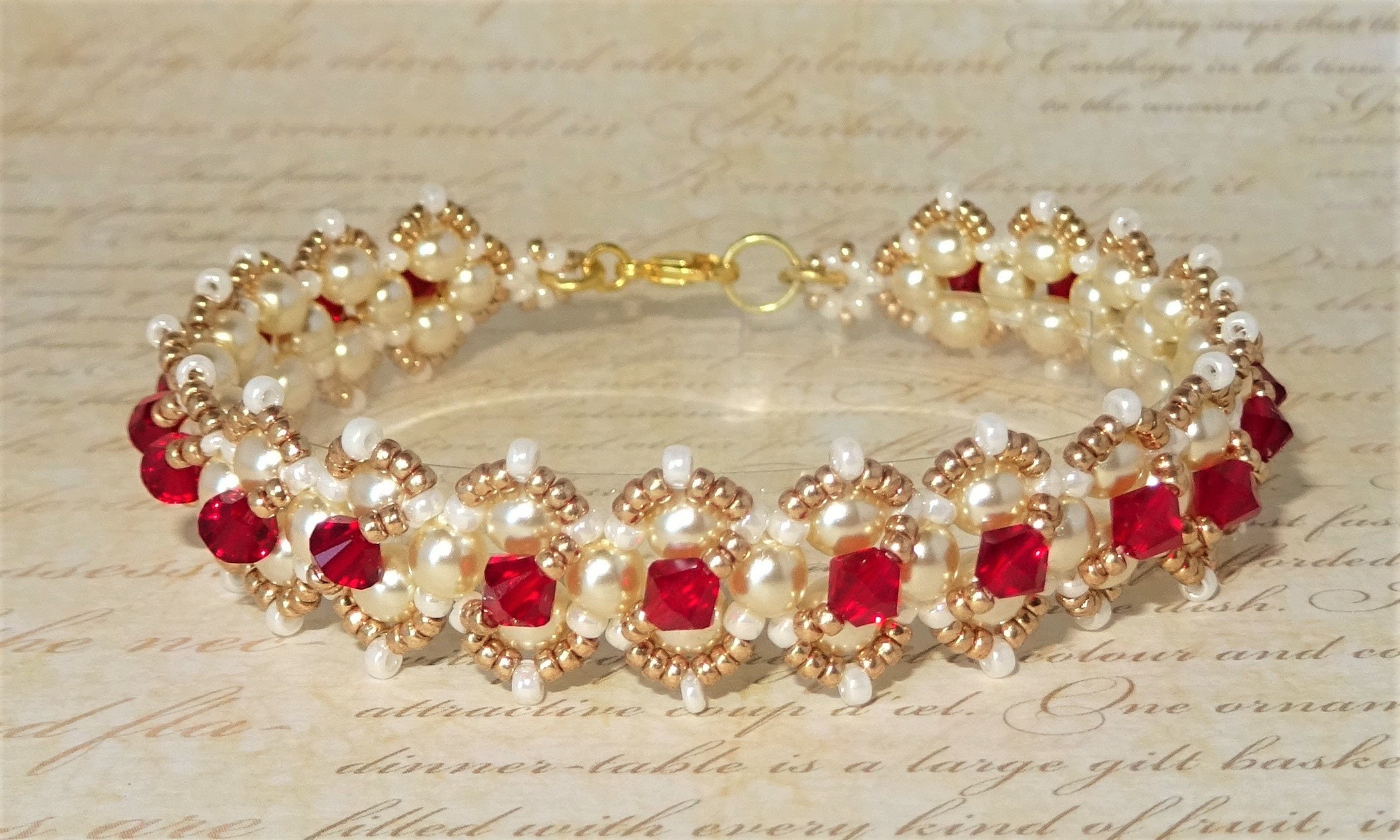 DIGITAL TUTORIAL Serena Bracelet Tutorial Beaded Bracelet - Etsy