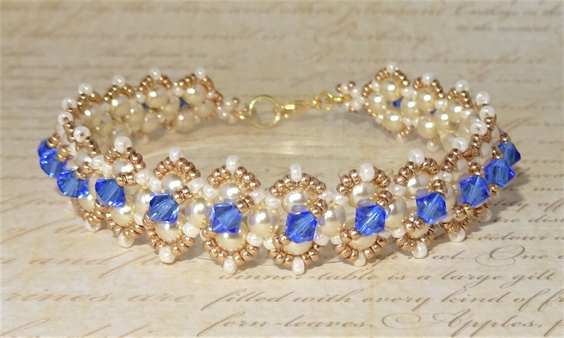 DIGITAL TUTORIAL Serena Bracelet Tutorial Beaded Bracelet - Etsy