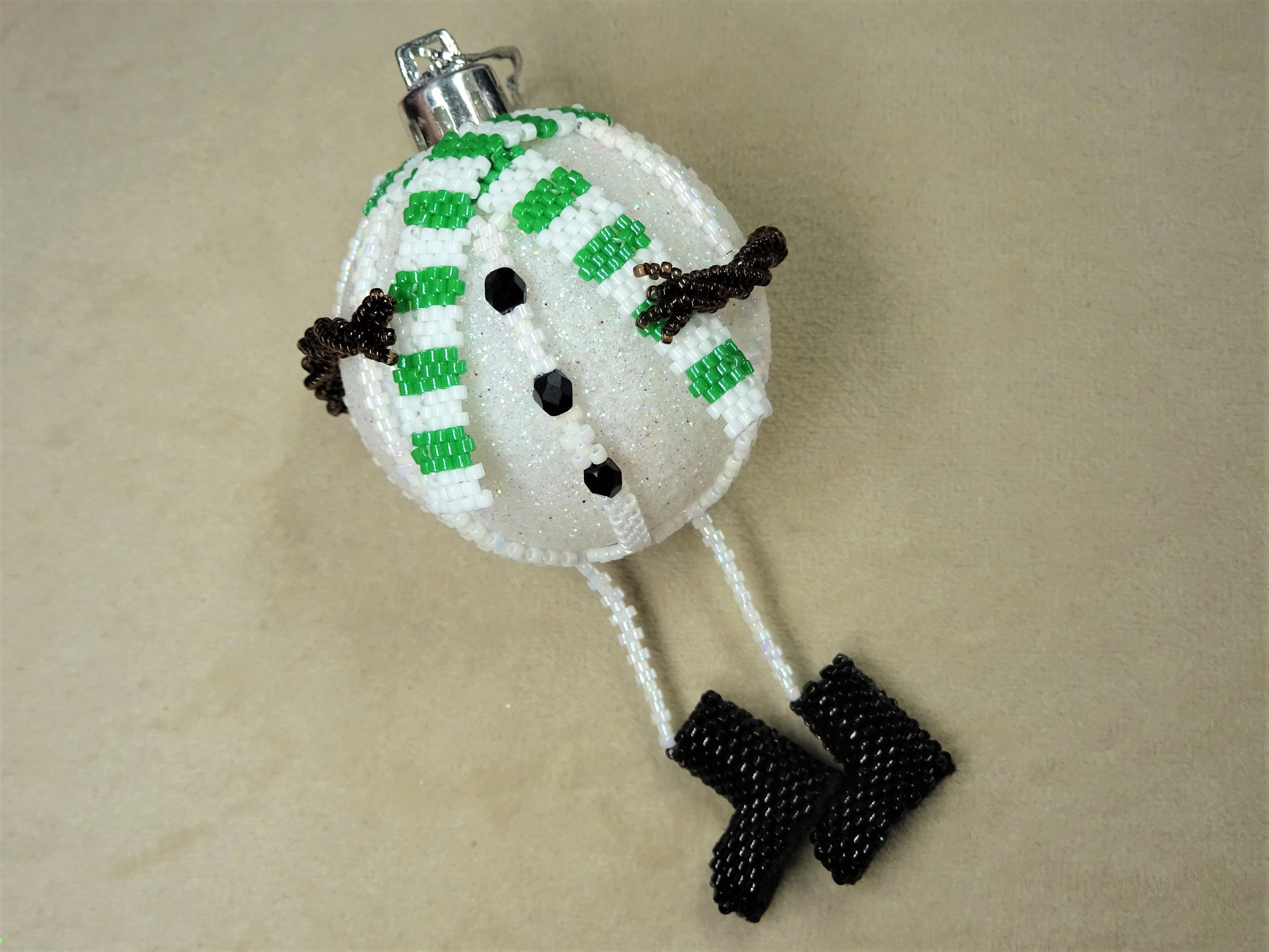 DIGITAL TUTORIAL - Snowman Bauble Tutorial - Beaded Bauble ...