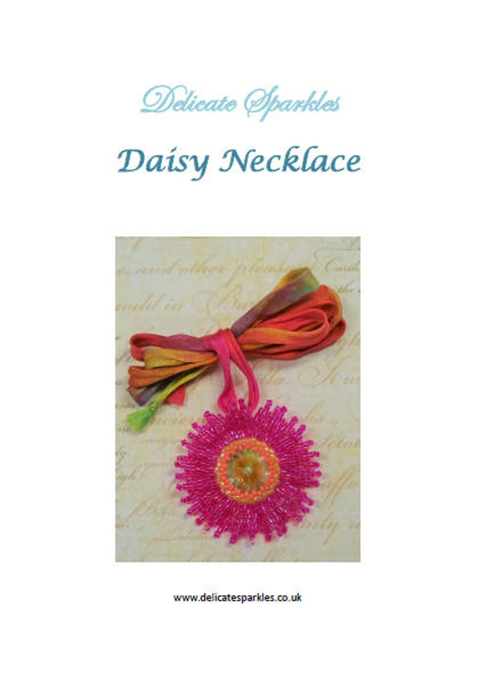 DIGITAL TUTORIAL - Daisy Necklace Tutorial - Flower Necklace - Beaded ...