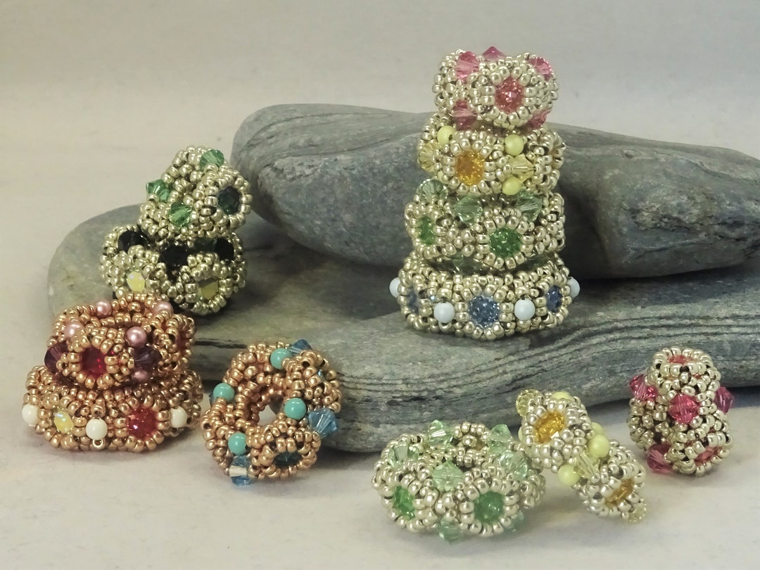 DIGITAL TUTORIAL Reinventing the Wheel Beaded Bead Tutorial Beadweaving ...