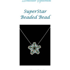DIGITAL TUTORIAL Superstar Beaded Bead Tutorial Beaded Star Tutorial Beadweaving Tutorial ...